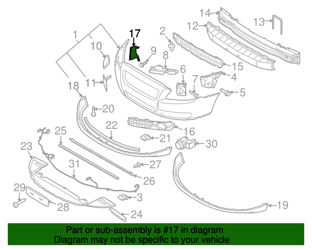 30796390 - Air Deflector - 2007-2016 Volvo | Volvo OEM Parts Direct