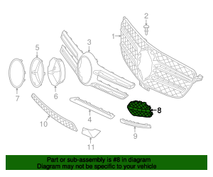 292-885-06-22 - Outer Grille 2016-2019 Mercedes-Benz | Mercedes-Benz ...
