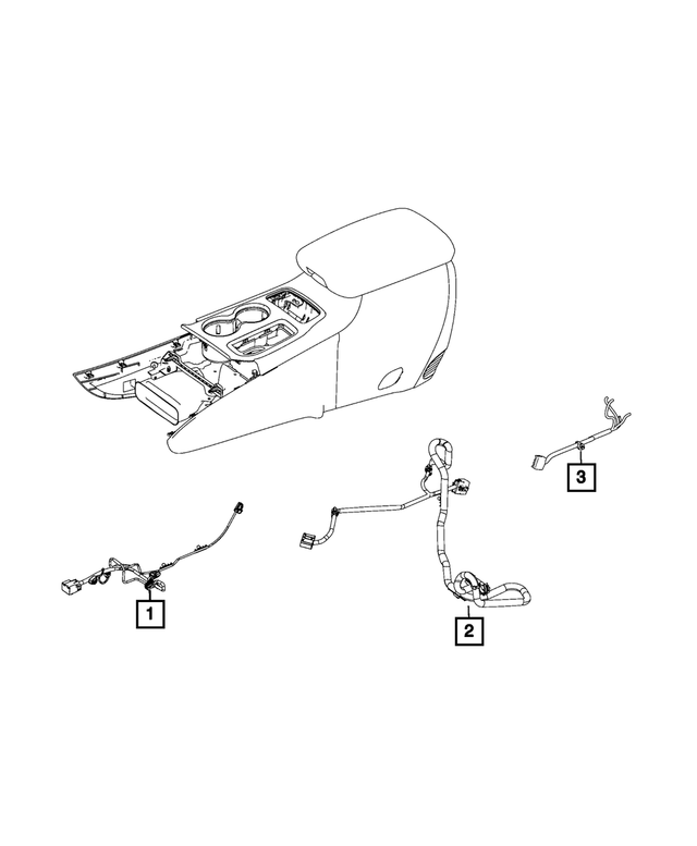 2016-2022 Jeep Console Wiring 68369646AA | Mopar eStore