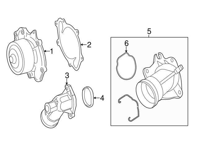 642-200-20-15 - Thermostat - 2007-2021 Mercedes-Benz | BuyMercedesPartsNow