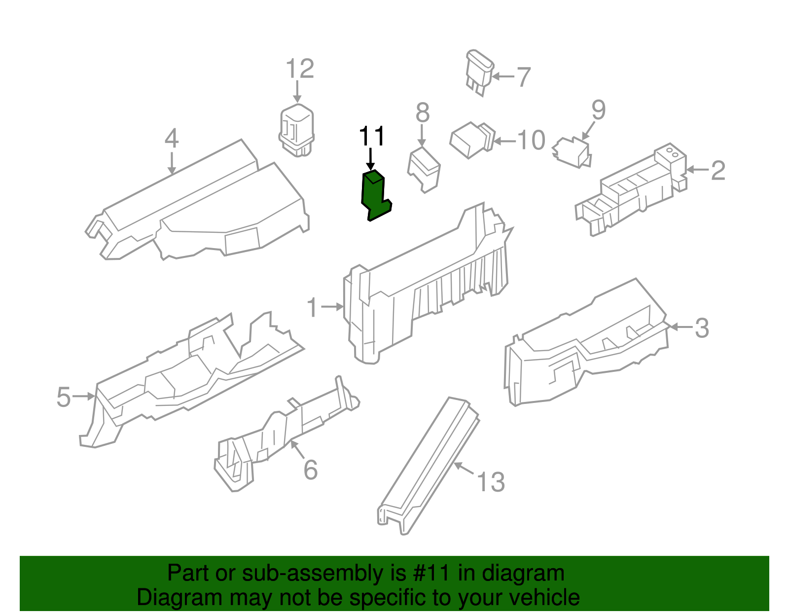 2013-2020 Nissan Pathfinder Fuse Holder 24380-4P411 | Ziegler Nissan of ...