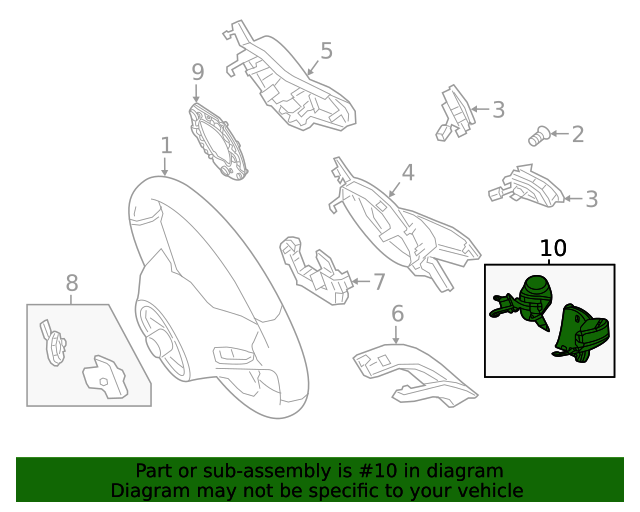 2059007044 - Switch Assembly 2019-2023 Mercedes-Benz | AutoNationParts.com