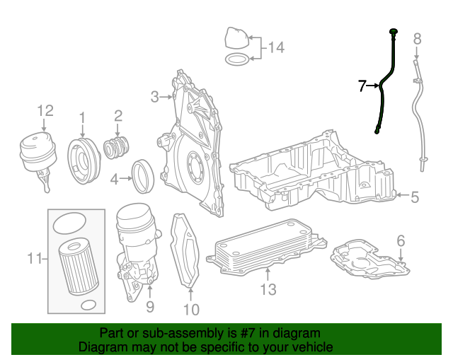 642-010-38-72 - Engine Oil Dipstick 2012-2013 Mercedes-Benz S 350 ...