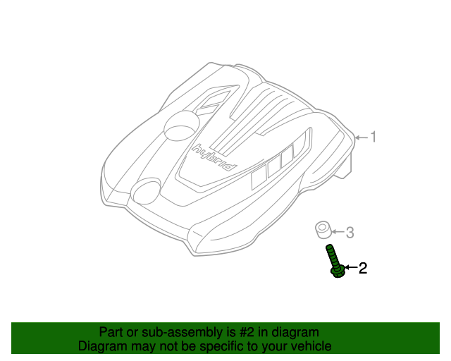Hyundai - 29246-2G000 - Engine Cover Ball Stud - 2011-2016 Hyundai ...