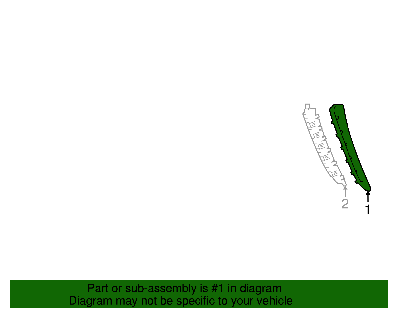 2015-2016 Porsche Panamera Fender Molding 970-504-633-14-8Z8 | Sunset Porsche Parts