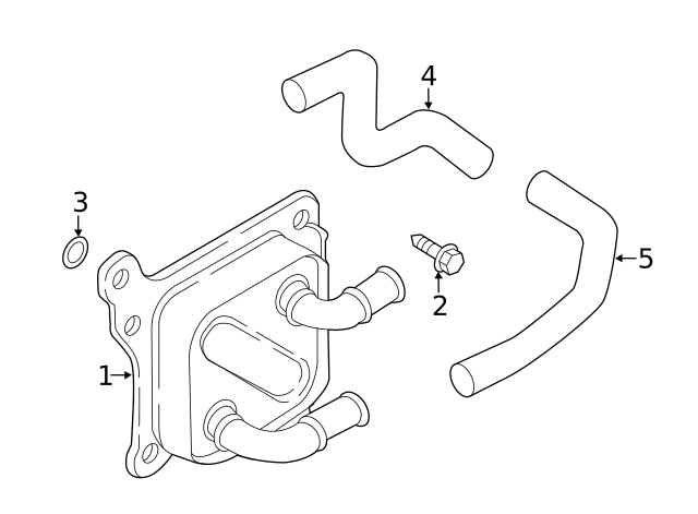 2018-2023 Nissan Oil Cooler 21305-5RB0A | GetOEMParts.com