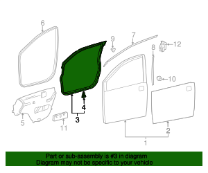 Toyota Door Weather-Strip Part# 6786208020 | Toyota Of Colorado Springs ...