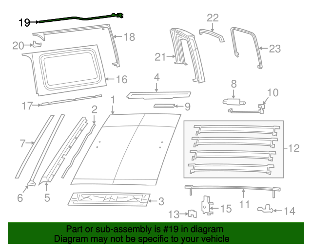 6QX83AAAAA - Instrument Panel Applique | Mopar Parts Canada