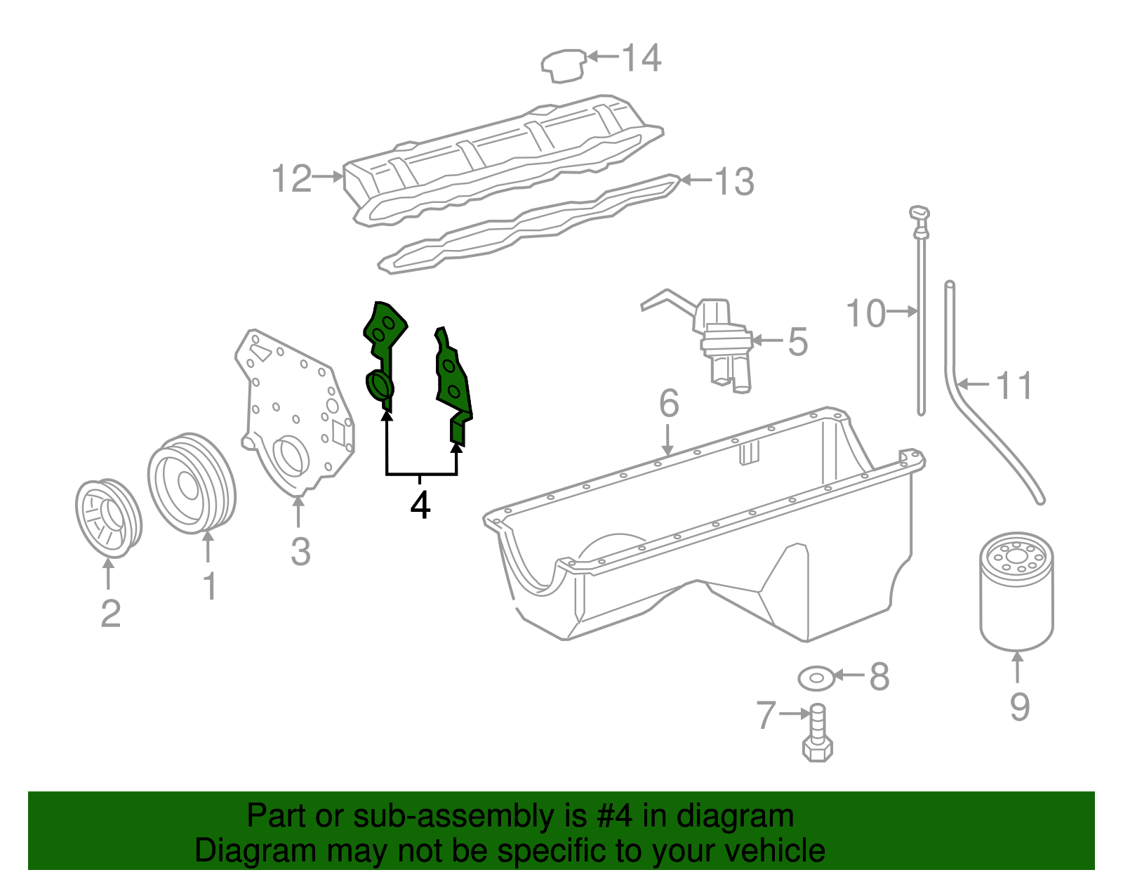 Genuine OEM Ford Part - Engine Timing Cover Gasket YC3Z-6020-BA ...