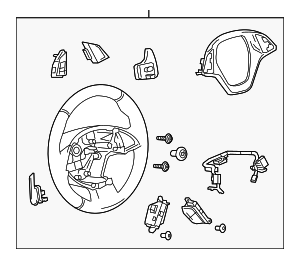 Black Steering Wheel 84477495 | GMPartsDirect.com