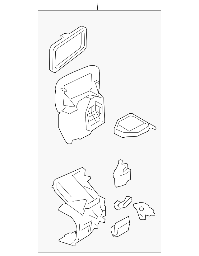 2012-2019 Nissan HVAC Air Inlet Housing (Front, Lower) 27886-1HS0B ...