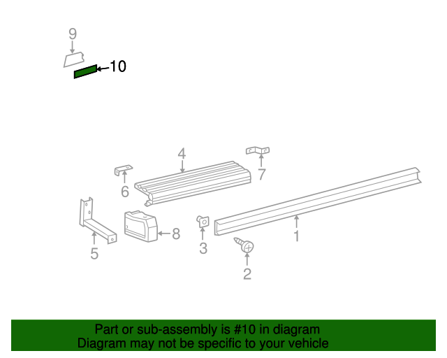 463-698-21-00 - Trim Molding 2006-2018 Mercedes-Benz | Mercedes-Benz ...