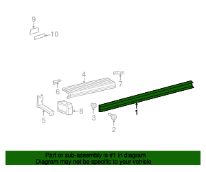 2002-2018 Mercedes-Benz Rocker Molding 463-690-29-62 | MB OEM Parts