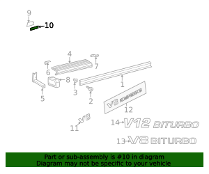 463-698-21-62 - Body Trim Molding 2002-2018 Mercedes-Benz ...