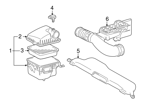Air Intake for 2004 Lexus LS430 | My L Parts