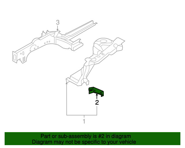 64527-2T000 - Apron Assembly Mount Bracket 2011-2016 Kia Optima | Kia ...