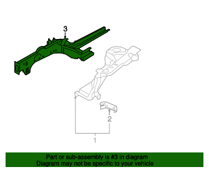 2011-2016 Kia Optima Frame Side Member 64601 4U000 | OEM Parts Online