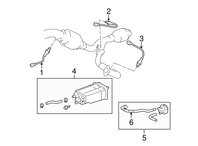 2003-2004 Lexus GX470 Oxygen Sensor 89465-60200 | OEM Parts Online
