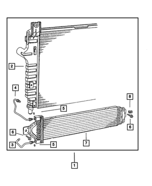 2001-2003 Dodge Engine Cooling Radiator 52028818AD | MyMoparParts
