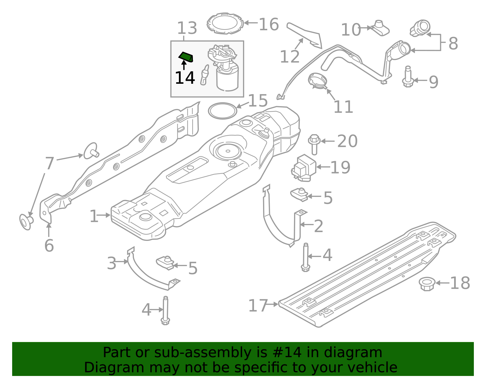 PL3Z-9A299-AA - Fuel Gauge Sending Unit 2021-2024 Ford F-150 | Big 3 ...