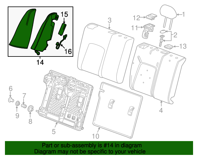 39155950 - Bolster 2019-2020 Buick | AutoNation Parts