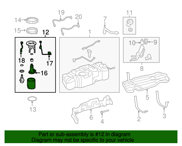 Toyota Tube Assembly, Fuel Suction With Pump & Gauge Part# 770200c120 ...