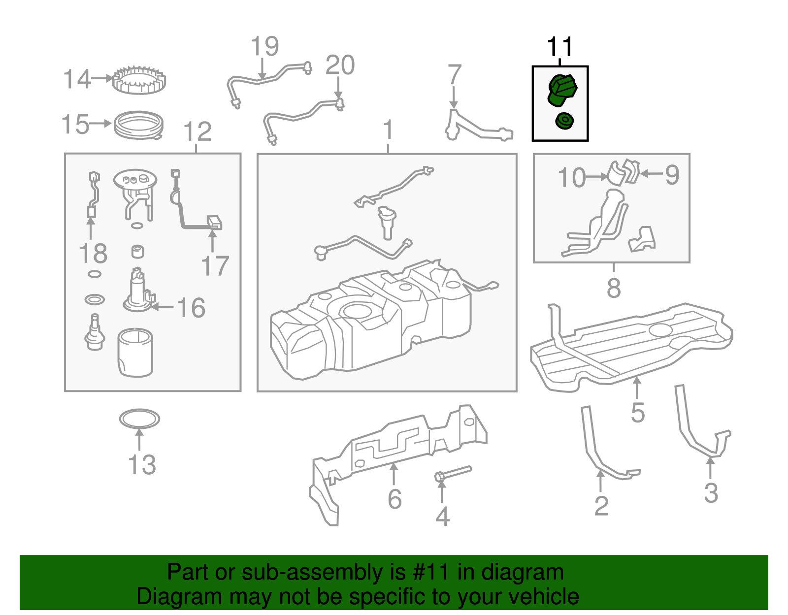 2012-2015 Toyota Cap 77300-07010 | Retail Performance Auto Parts