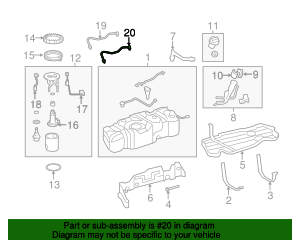 2007-2022 Toyota Tube 77204-0C070 | Toyota Parts Center