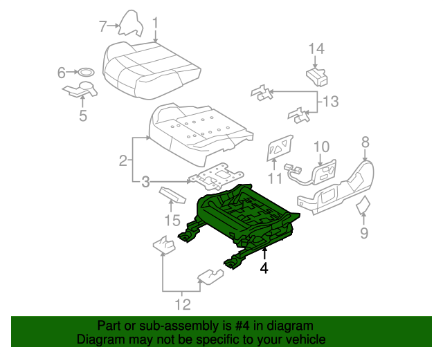 Genuine OEM Ford Part - Track Assembly Seat CA5Z-5461710-A | Genuine ...