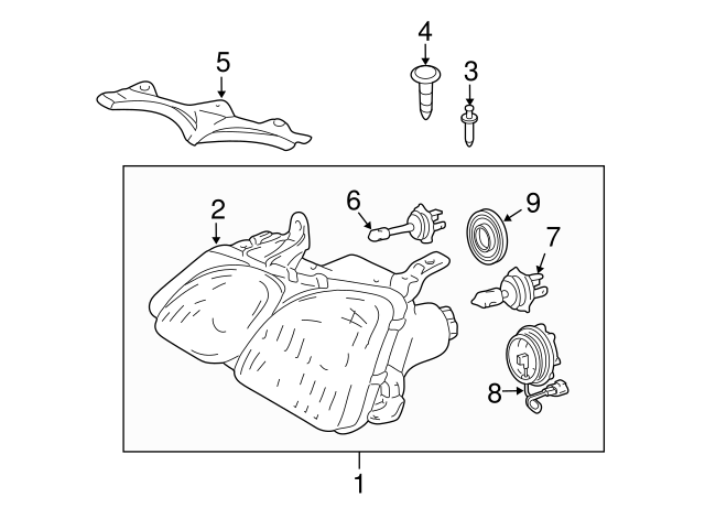 1998-2007 Lexus LX470 Low Beam Bulb 90981-13017 | OEM Parts Online