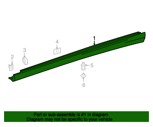 242-698-02-54-9999 - Rocker Molding 2015-2017 Mercedes-Benz | Mercedes ...