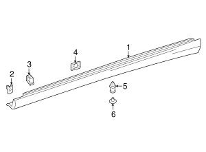 242-698-02-54-9999 - Rocker Molding 2015-2017 Mercedes-Benz | Mercedes ...