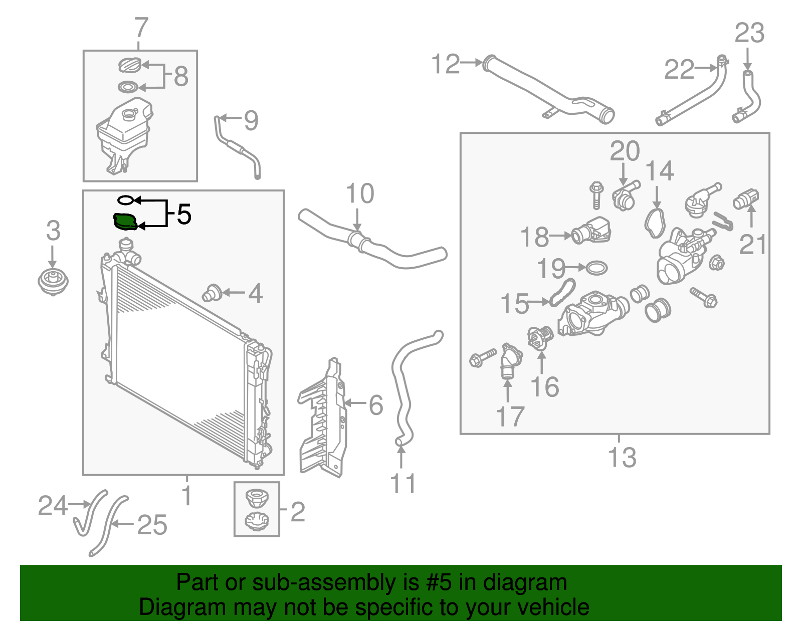 25330-G8000 - Radiator Cap 2020 Kia Cadenza | Kia.Parts Store