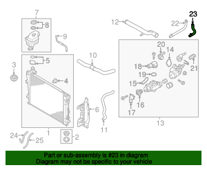 97311-F6300 - Heater Hose - 2017-2020 Kia Cadenza | Kia Auto Parts