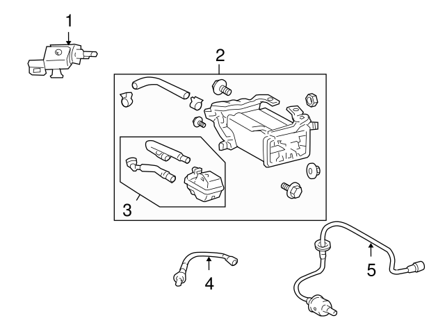 77706-30010 - Vapor Canister Filter 2006-2015 Lexus | AutoNationParts.com