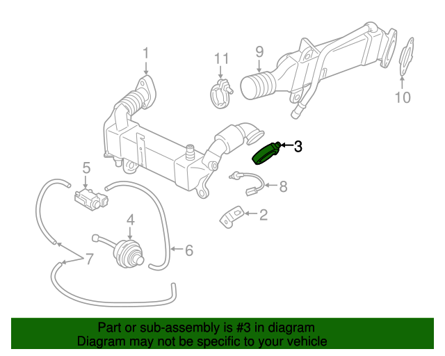 11717786146 - 2009-2013 BMW X5 Cooler Assembly Clamp (11-71-7-786-146 ...
