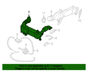 2009-2013 BMW exhaust cooler 11-71-8-576-450 | AutoNationParts.com