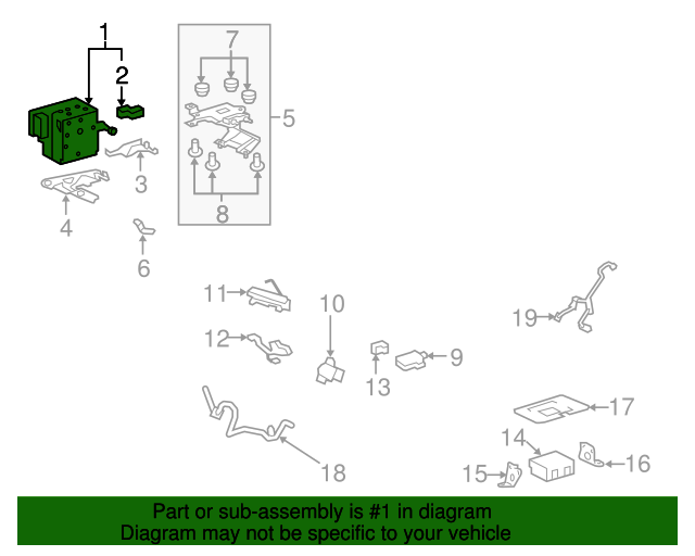 44050-50110 - Modulator Valve 2007-2017 Lexus | Lexus Parts Outlet