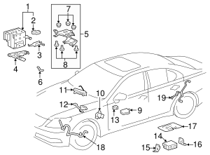 44050-50110 - Modulator Valve 2007-2017 Lexus | Lexus Parts Outlet