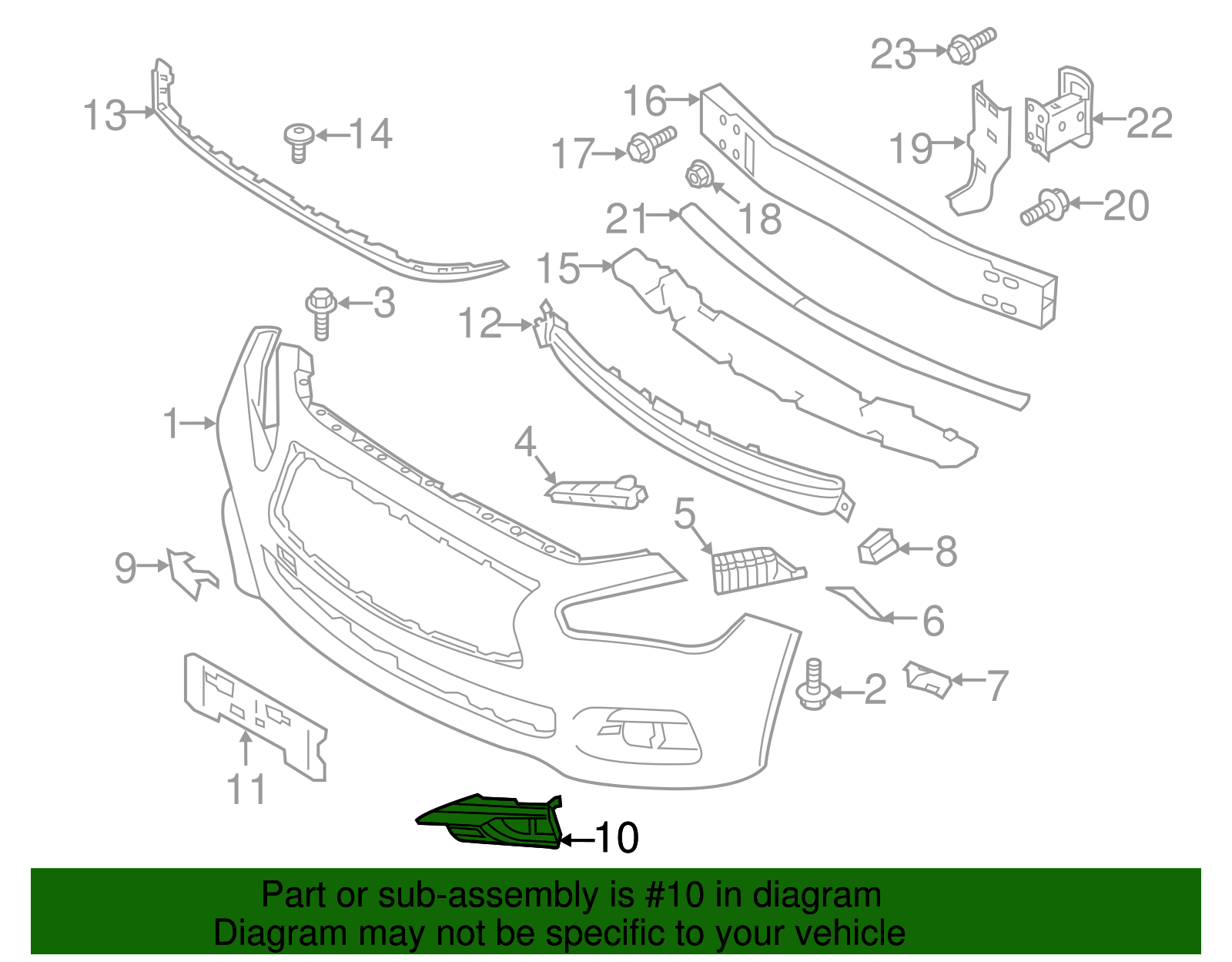 2014-2017 Infiniti Q50 Fog Lamp Bezel 62257-4GA0A | Faulkner Infiniti ...