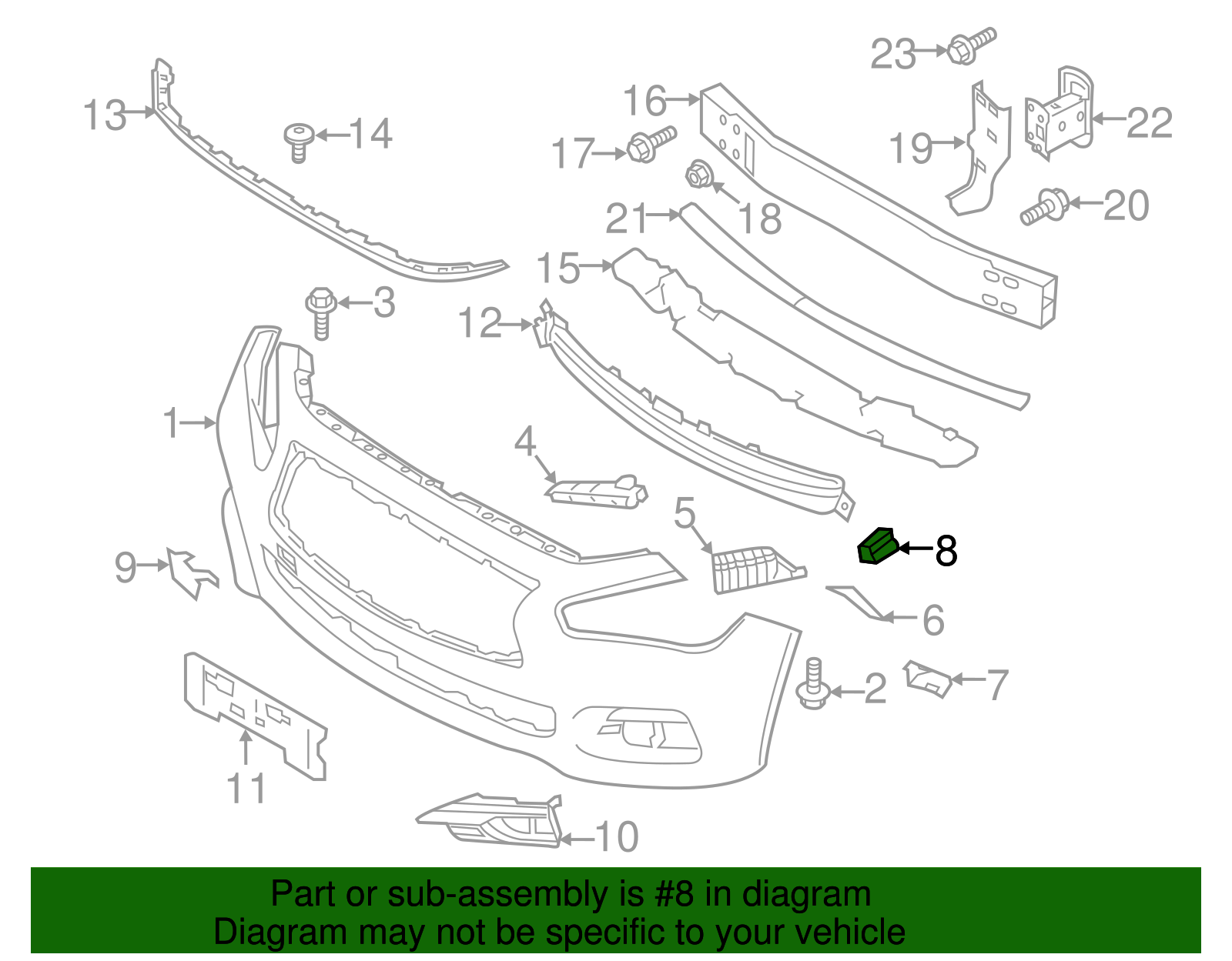 2011-2020 Infiniti Bumper Cover Grommet 85099-1EA0A | Infiniti of ...