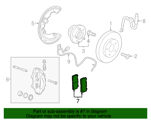 2016-2023 GM Front Disc Brake Pad Set 23399101 GM | GMPartsDirect.com
