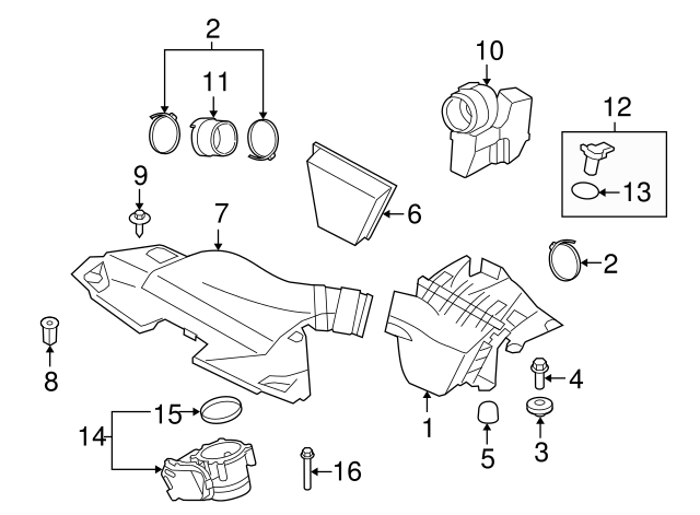 13547556118 - Throttle Body - 2007-2013 BMW | BMW OEM Parts Store
