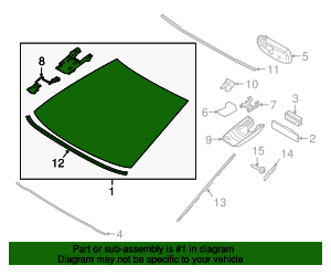 56101-06B10 - Windshield - 2018 Toyota Camry | OEM Genuine Toyota Parts