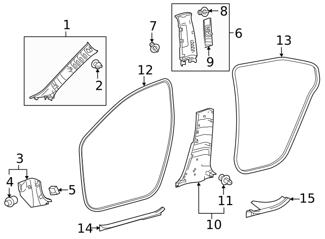 2020-2023 Toyota Corolla Scuff Plate 67918-12250-C0 | Toyota Parts Center