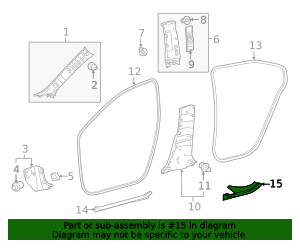 2020-2023 Toyota Corolla Scuff Plate 67918-12250-C0 | Toyota Parts Center