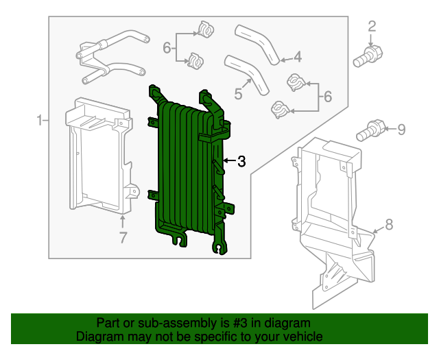 2008-2021 Toyota Land Cruiser Trans Cooler 32910-60161 | Toyota Parts