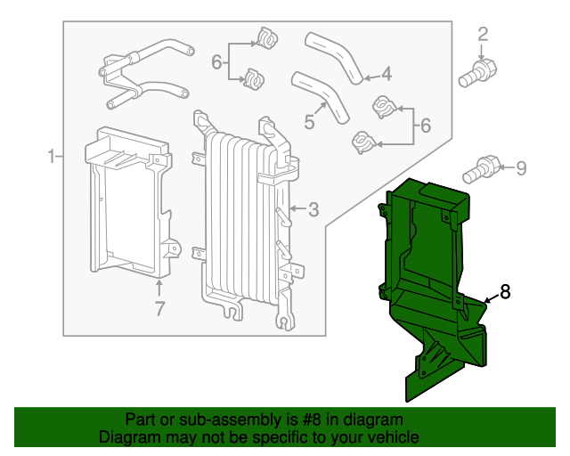 2016-2021 Toyota Land Cruiser Front Duct 32917-60090 | Toyota Parts Center