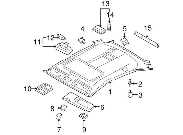 51-16-9-115-676 - Bracket clothing hook, right 2008-2018 BMW X6 ...