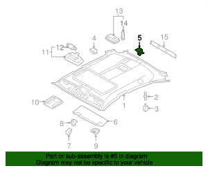 51-16-9-115-676 - Coat Hook Bracket 2008-2018 BMW X6 | AutoNationParts.com
